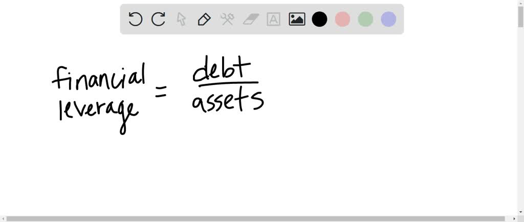 How do you think a company’s financial ratios should be used when ...