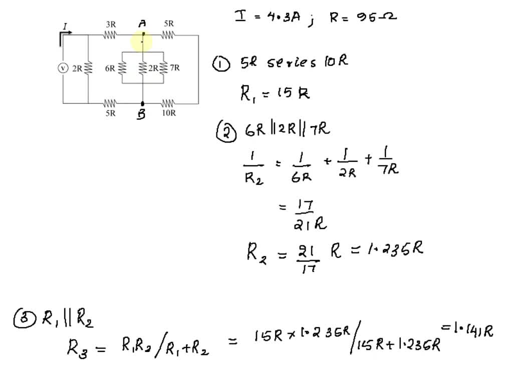 SOLVED: 1. For the circuit shown below find Vout in terms of the input voltages 2. Find the ...