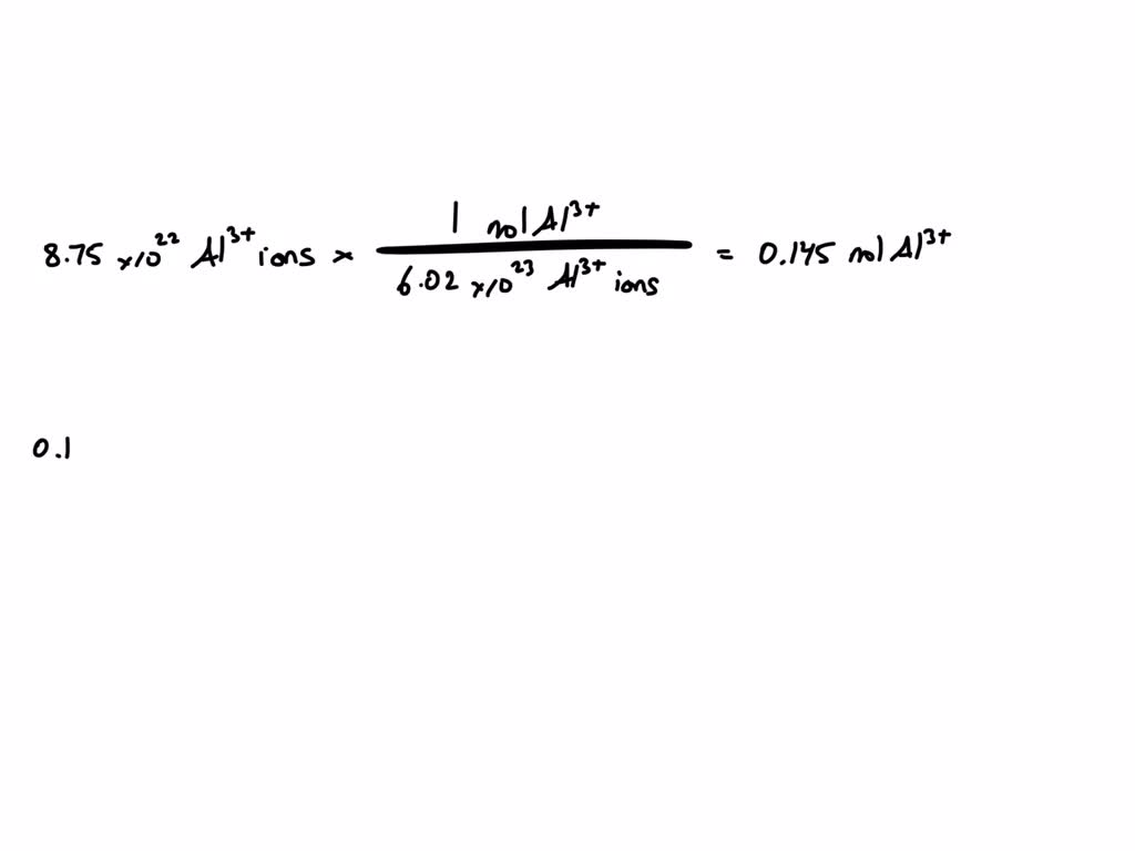 SOLVED: 1. Determine the value of moles, grams and molarity for Al, in a 100 ml solution that ...