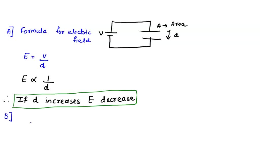 SOLVED: A parallel-plate capacitor is connected to a battery that maintains a constant potential ...