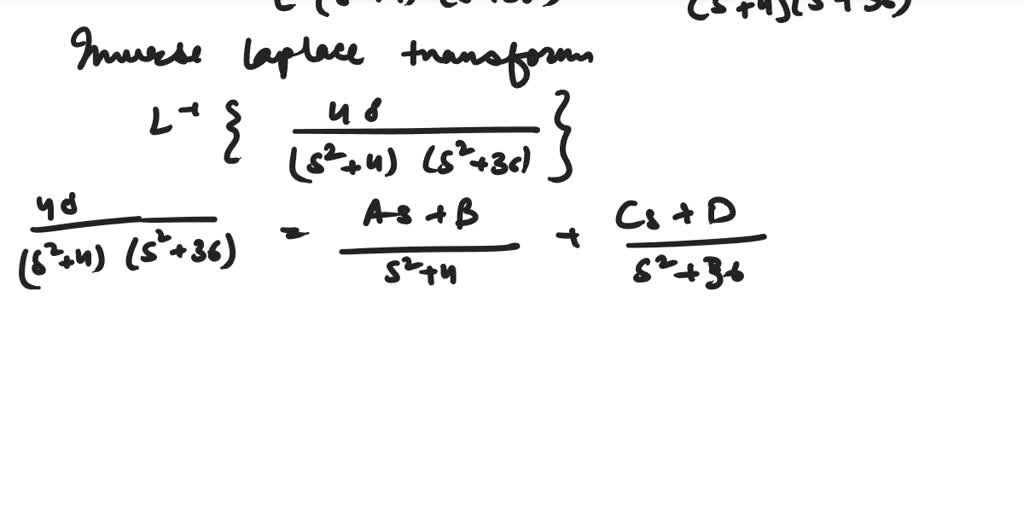 SOLVED: The Question -60 The inverse Laplace transform of (s+6)^3 is ... SOLVED: The Question -60 The inverse Laplace transform of (s+6)^3 is ...