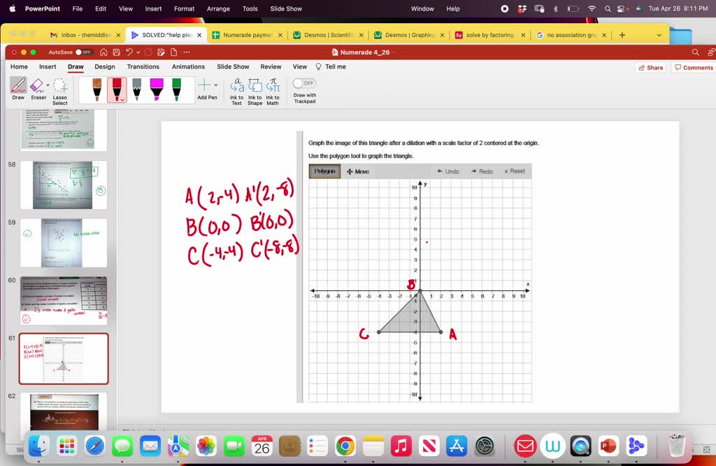 SOLVED: 'Use the drawing tools) to form the correct answer on the ...