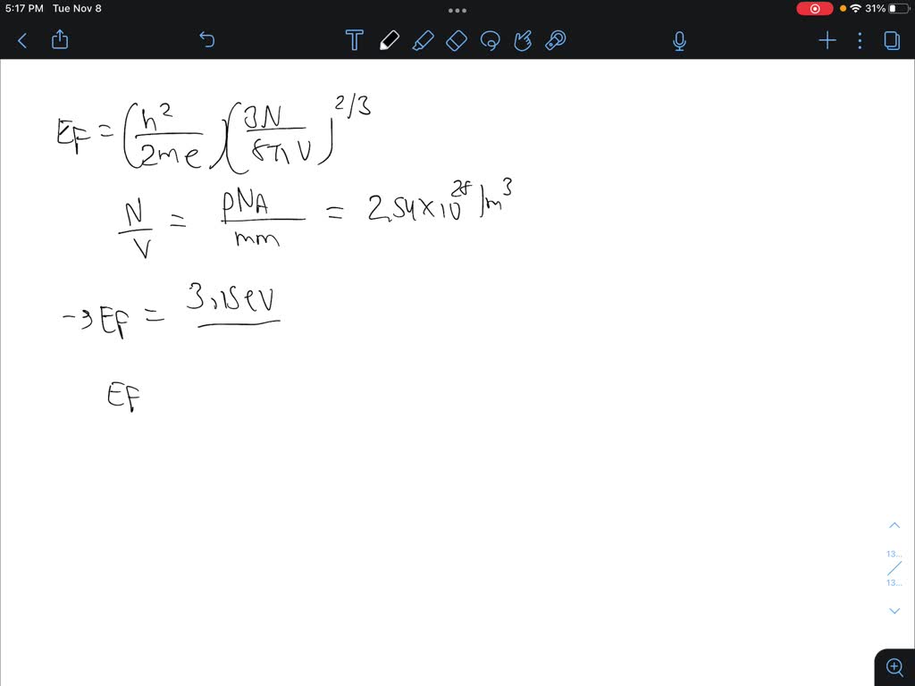 SOLVED: Calculate the Fermi temperatures TF for Cu and Na. Also calculate T/Tr in each case for ...