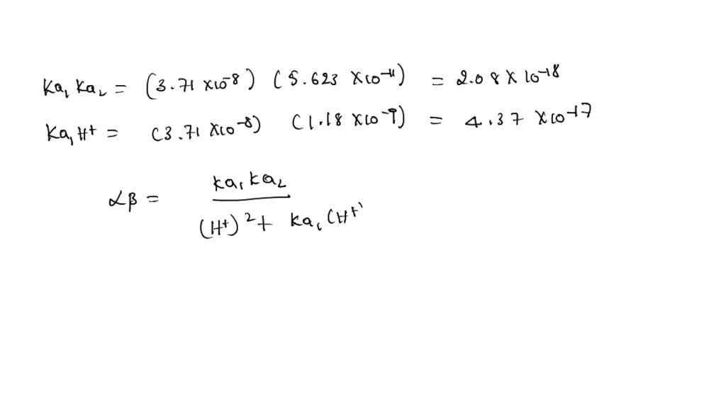 SOLVED: A diprotic weak base (B) has pKb values of 3.750 (pKb1) and 6. ...