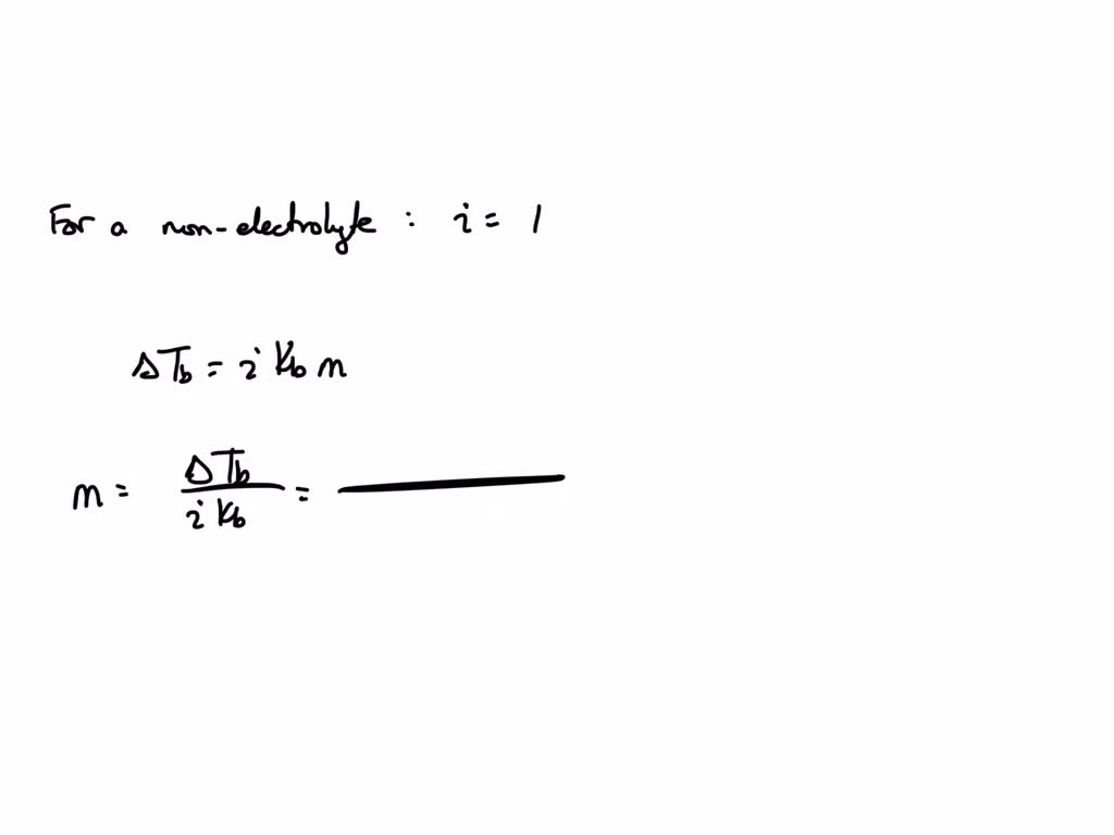SOLVED: If the boiling point of a 1 molal NaCl aqueous solution is 101 ...