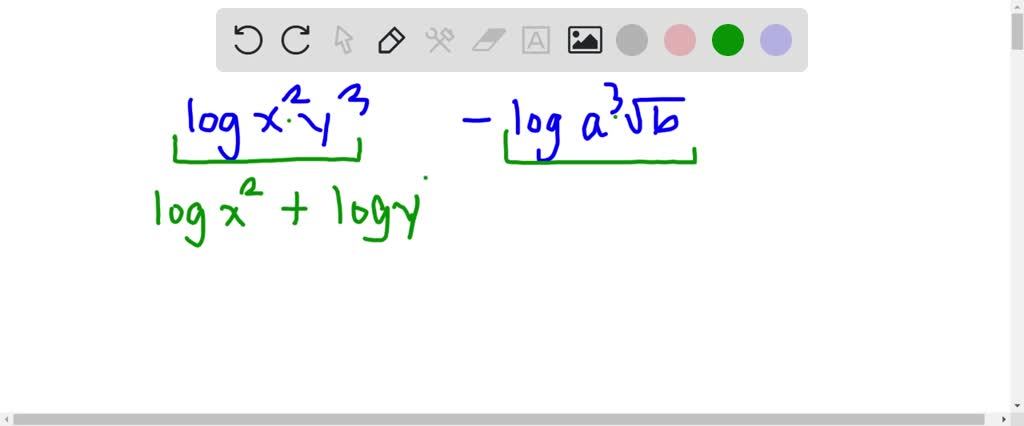 SOLVED: Write the expression as a sum and/or difference of logarithms ...