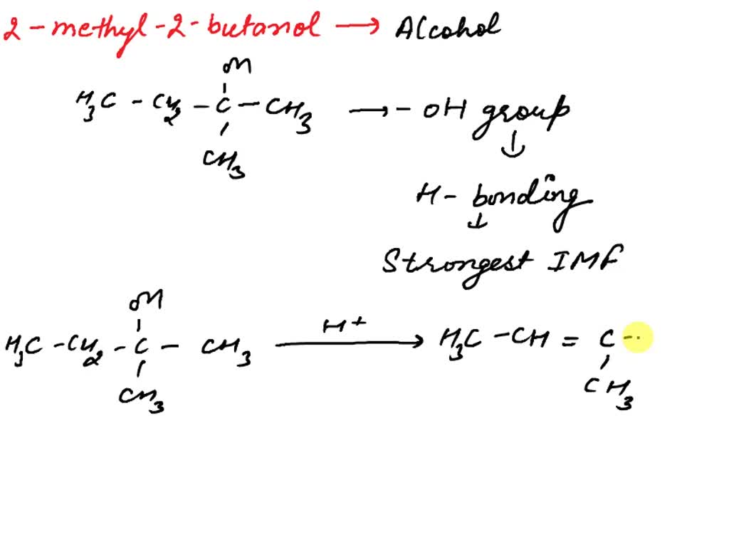 SOLVED: What types of intermolecular interactions occur for 2-methyl-2 ...