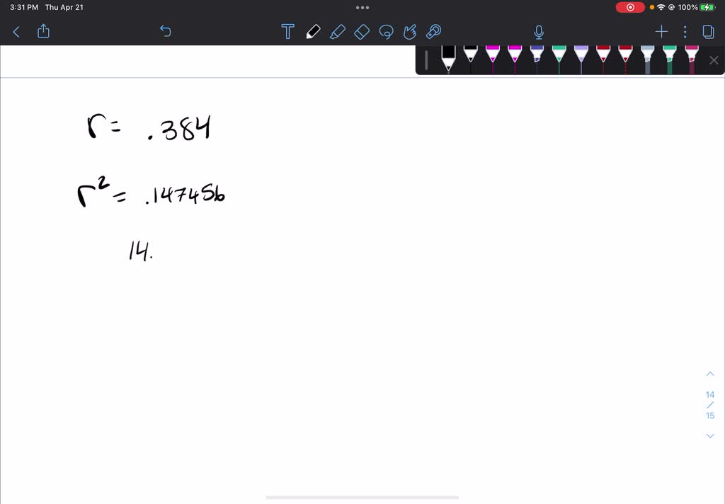 SOLVED: Calculate the coefficient of determination, given that the ... SOLVED: Calculate the coefficient of determination, given that the ...
