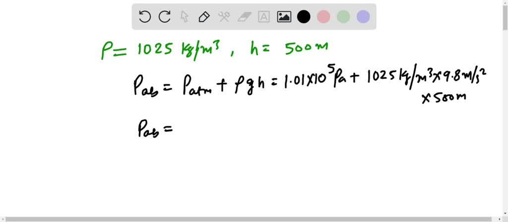 SOLVED: A submarine is submerged to the deepest point on the ocean ...
