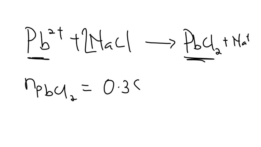 SOLVED: A 0.4539 g sample of an ionic compound containing lead ions and an unknown anion is ...
