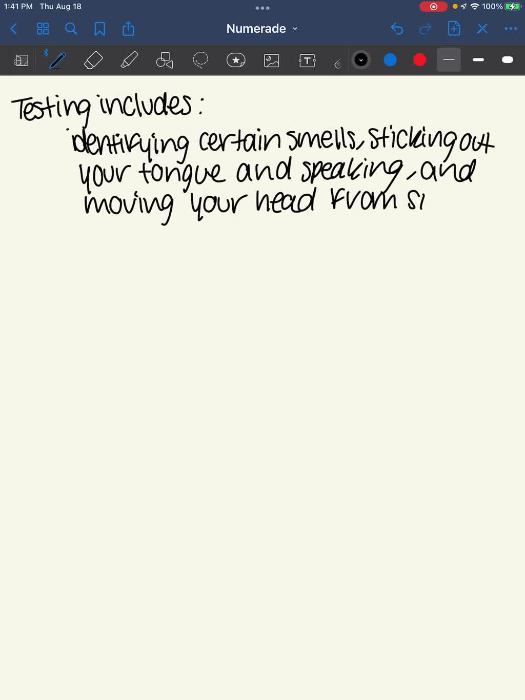 SOLVED: You are observing a neurological exam. The patient has a ...