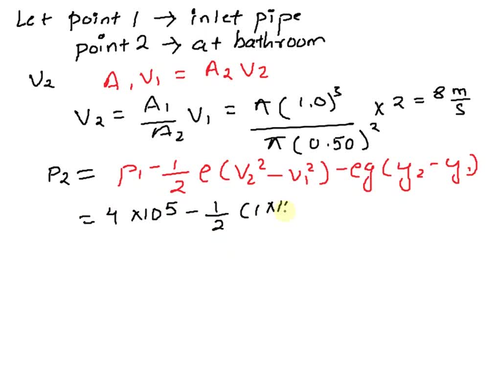 SOLVED: Let's begin by looking at a flow problem in which the diameter ...