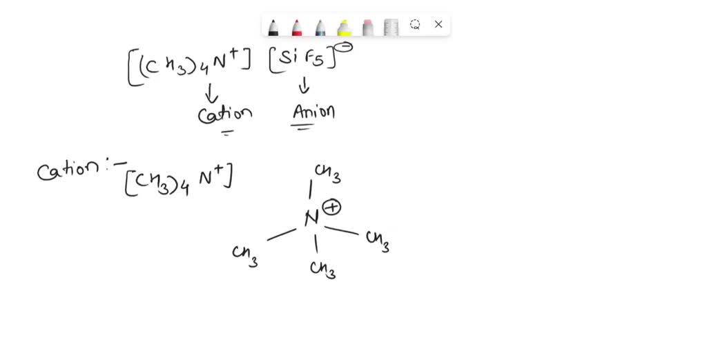 SOLVED: SiF4 reacts with (CH3)3NF to form [(CH3)3N][SiF6]. Use the ...
