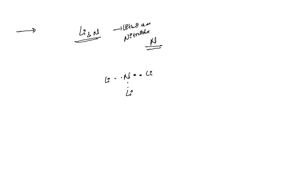 Which is the correct Lewis structure for Li3N? Li-Li-Li Li-N-Li Li-Li-N ...