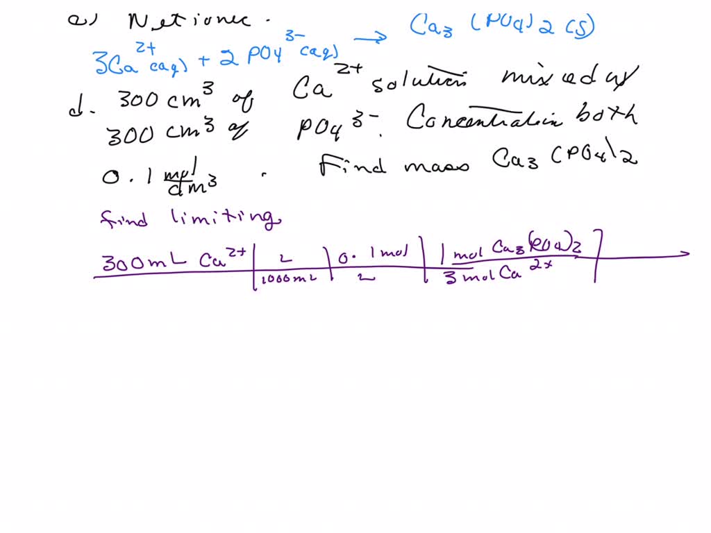 SOLVED: 3. When aqueous sodium phosphate, Na3PO4, was adde to aqueous sodium chloride,CaCl2 ...