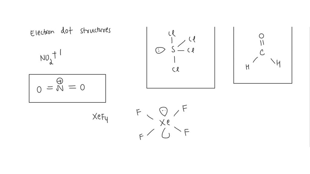 SOLVED For The Following Molecules a Draw The Electron Dot