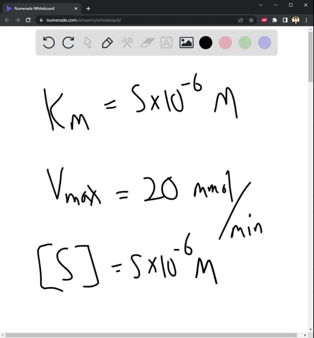 SOLVED: Given: One unit of AN enzyme activity is 10 mmol/min. How many ...