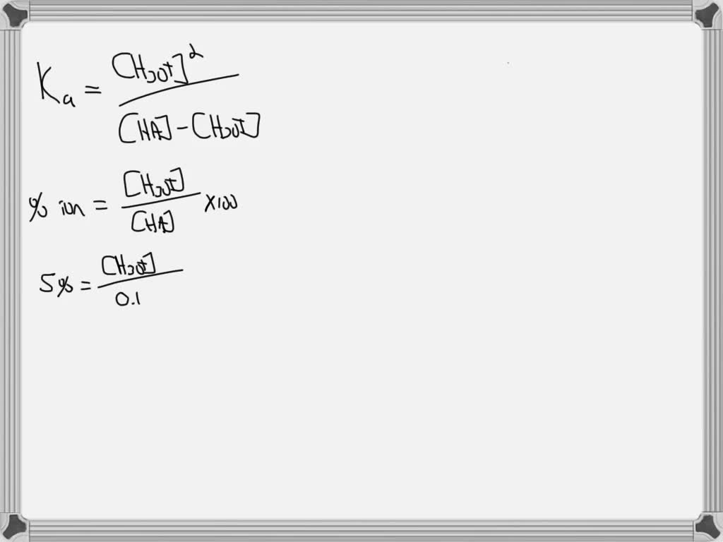 SOLVED: Dissociation constant of monochloroacetic acid and acetic acid ...
