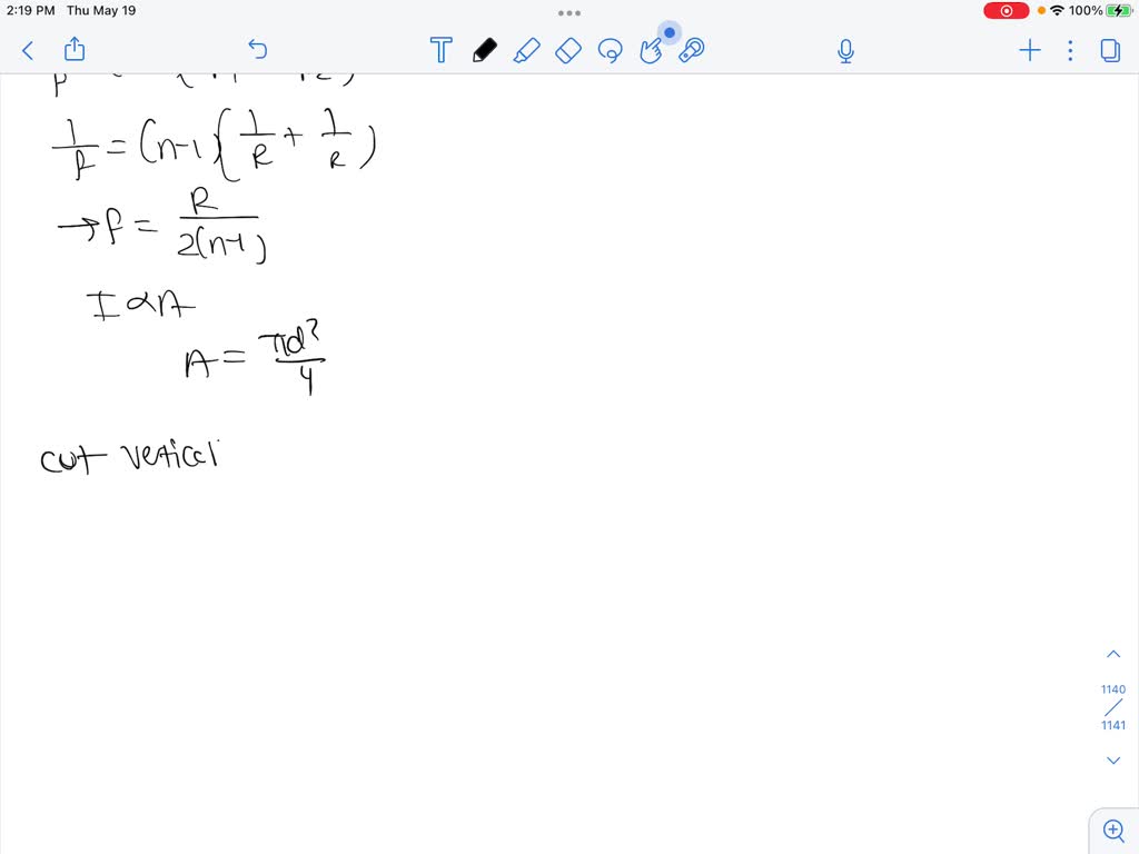 SOLVED: a biconcave lens has focal length f and intensity of light I ...