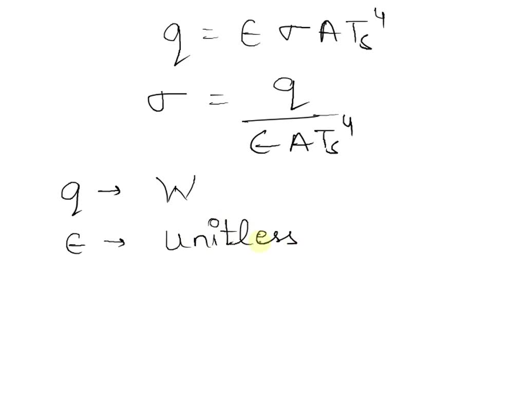 SOLVED: The amount of radiant energy emitted by a surface is given by q ...