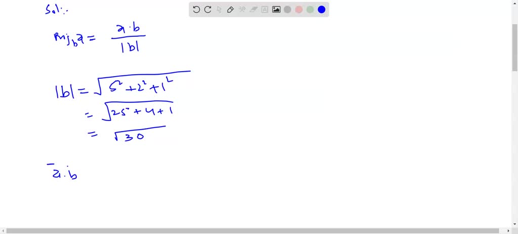 SOLVED: About the projection technique, what is the formula of ...