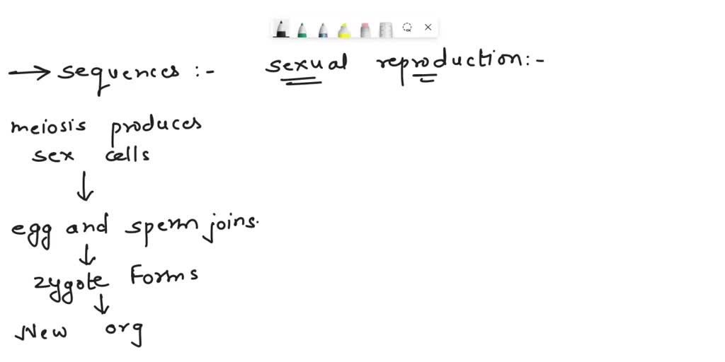 SOLVED: Which shows the correct sequence of steps involved in sexual ...