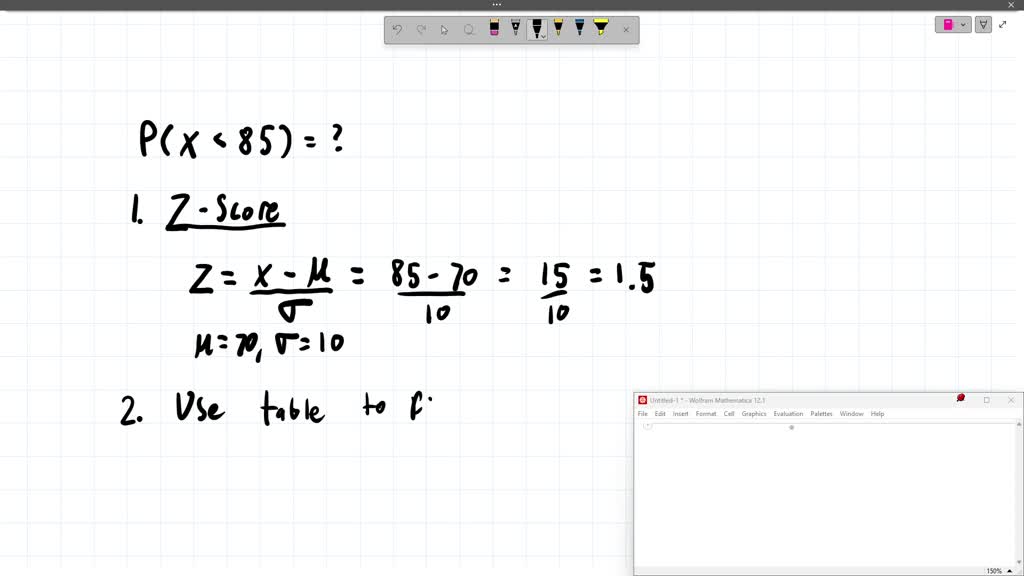 SOLVED: A set of examination scores is normally distributed with a mean ...