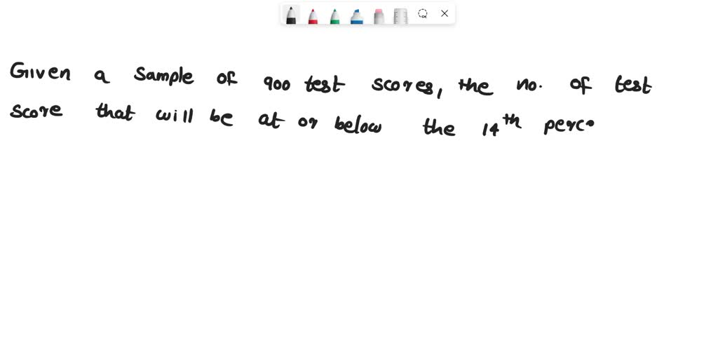 SOLVED: Complete the following statements: general; of the values in a data set lie at or below ...