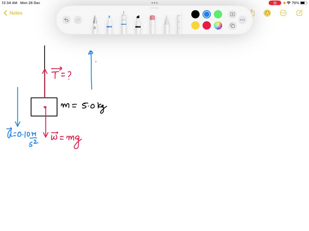 Solved A 10 0 Kg Object Is To Be Given An Upward Acceleration Of 0 80