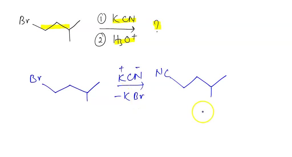 SOLVED: What is the product ofthe following reaction? KCN 2 H3O
