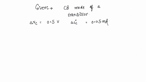 In the cb mode of a transistor when the collector voltage is...