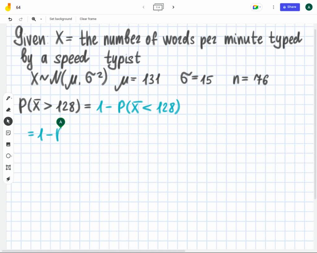 SOLVED The Mean Number Of Words Per Minute WPM Typed By A Speed solved-the-mean-number-of-words-per-minute-wpm-typed-by-a-speed