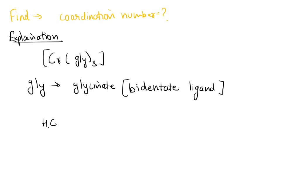 SOLVED: What the coordination number of the meta atom the Cu(gly)2 complex?