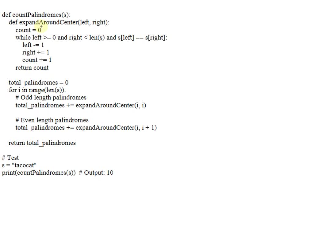 Video Solution 1 Palindrometest 25 A Palindrome Is A Sequence Of Characters That Reads The