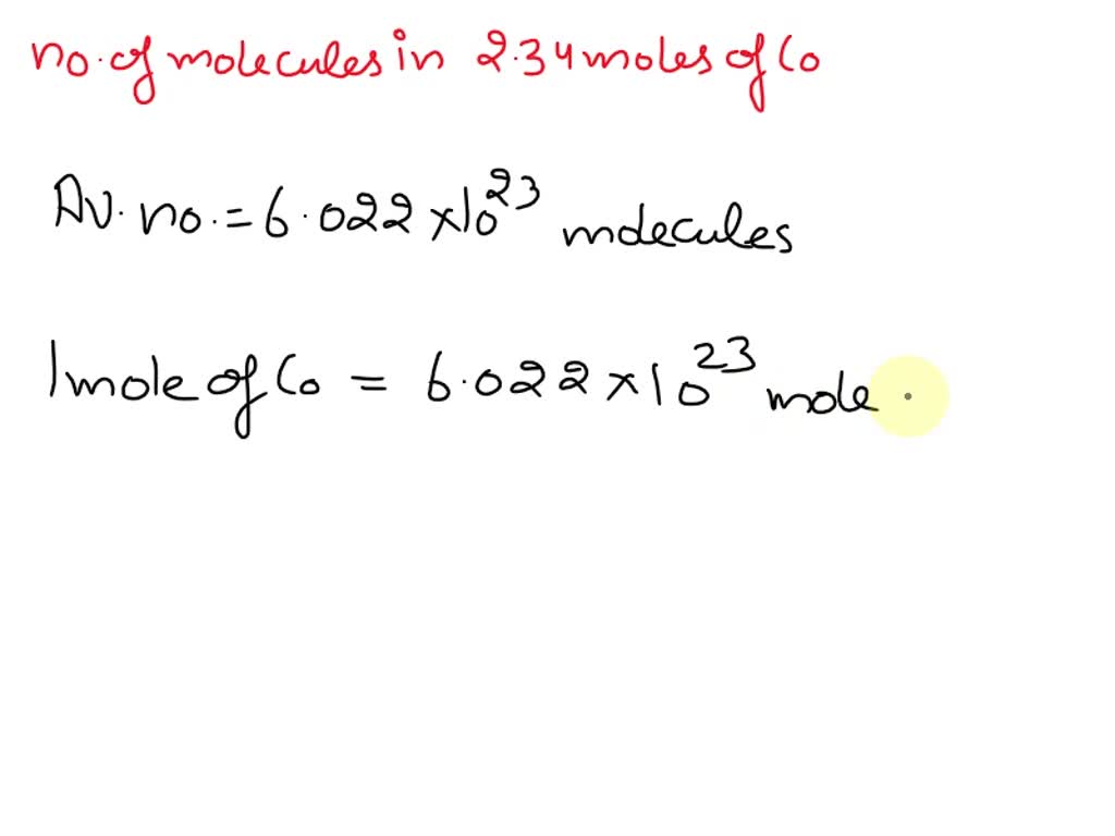 SOLVED: a.How many molecules of carbon monoxide are present in 2.77 ...