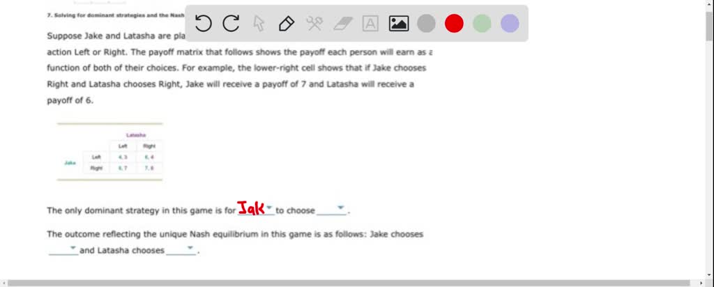 SOLVED: "Terry's payoff is the first number in each cell and a higher number is a better outcome ...