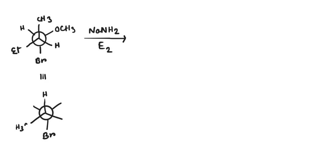 SOLVED: Draw the product of the E2 reaction shown below. Include the ...