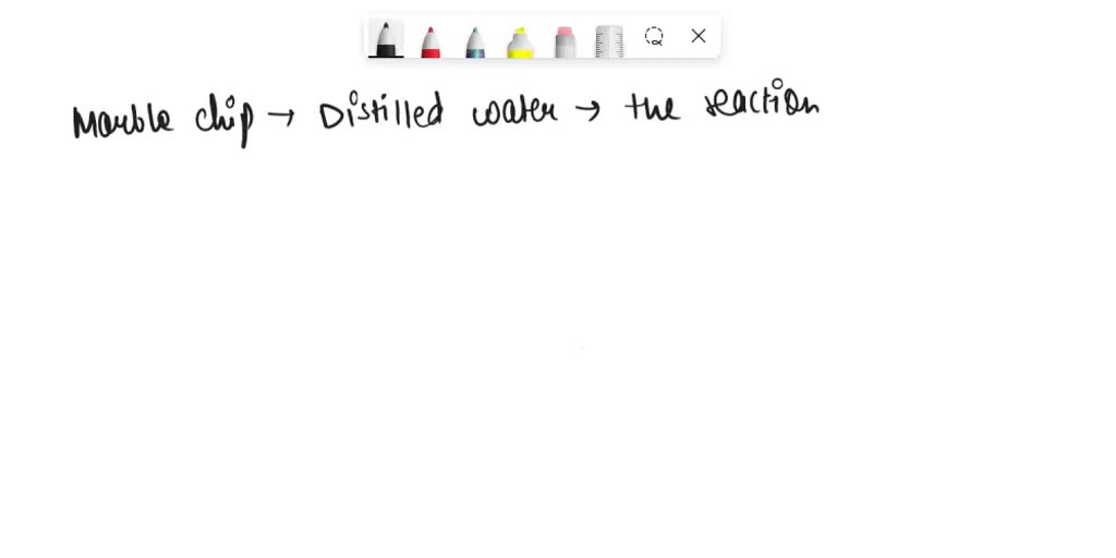 SOLVED: students who did the experiment also placed marble chips in ...