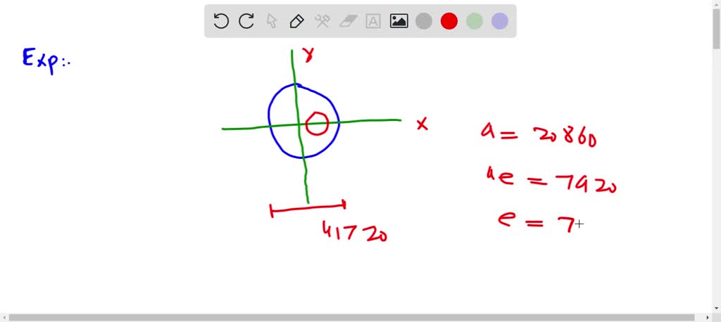SOLVED: 18-A satellite is placed in an elliptical orbit around the ...
