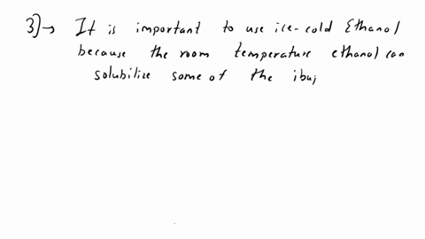Why we use ethanol to rinse the crystal instead of distilled...