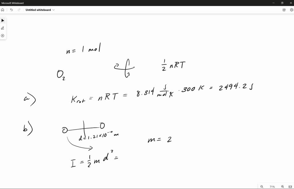 Find the rms angular velocity of rotation of an oxygen molecule about either the y- or z-axis ...