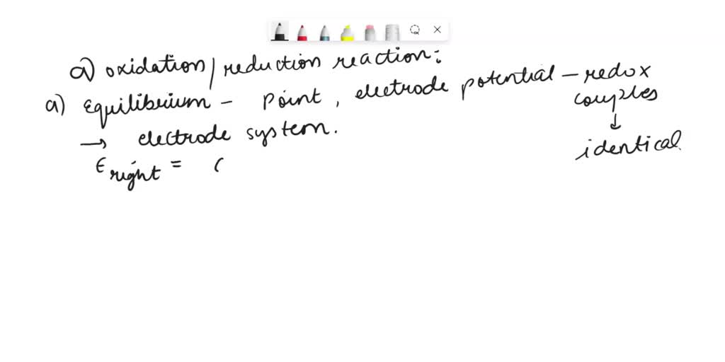SOLVED: For an oxidation/reduction titration, briefly distinguish ...