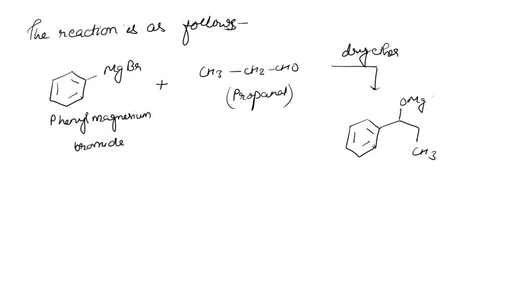 SOLVED: The reaction of phenylmagnesium bromide (C6H5MgBr) with ...