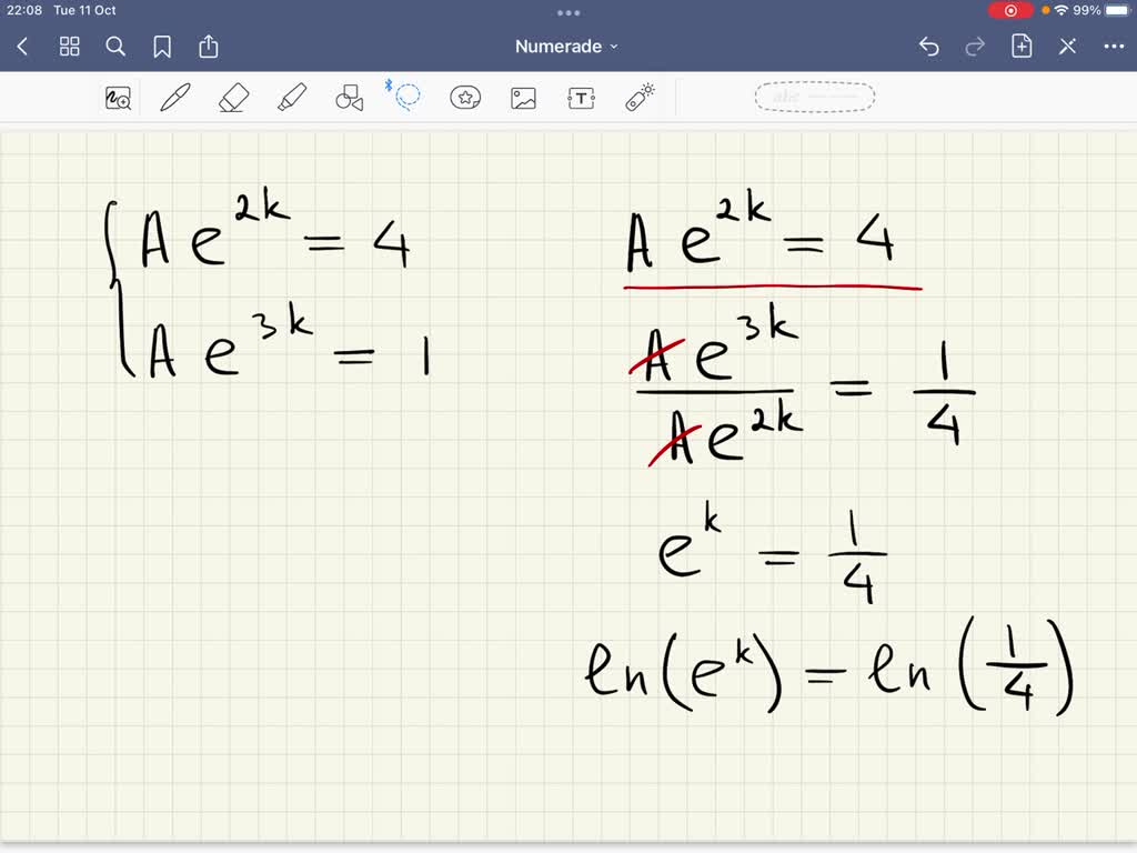 Solved A Function F Is Given By The Formula F X A E Kx We Also Know That F 2 4 And F
