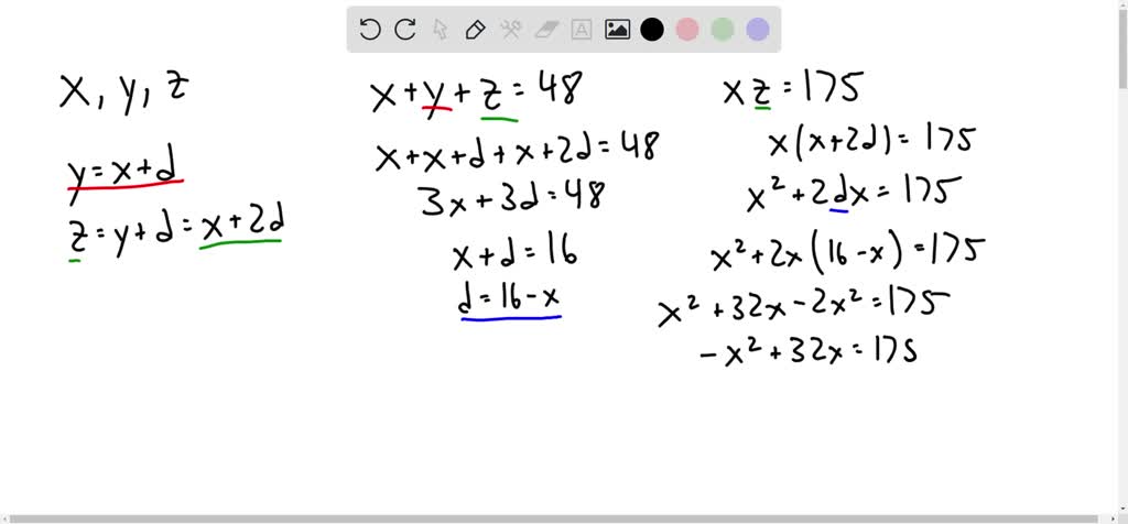 The sum of three numbers in AP is 3 and their product is -35. Find thenumbers