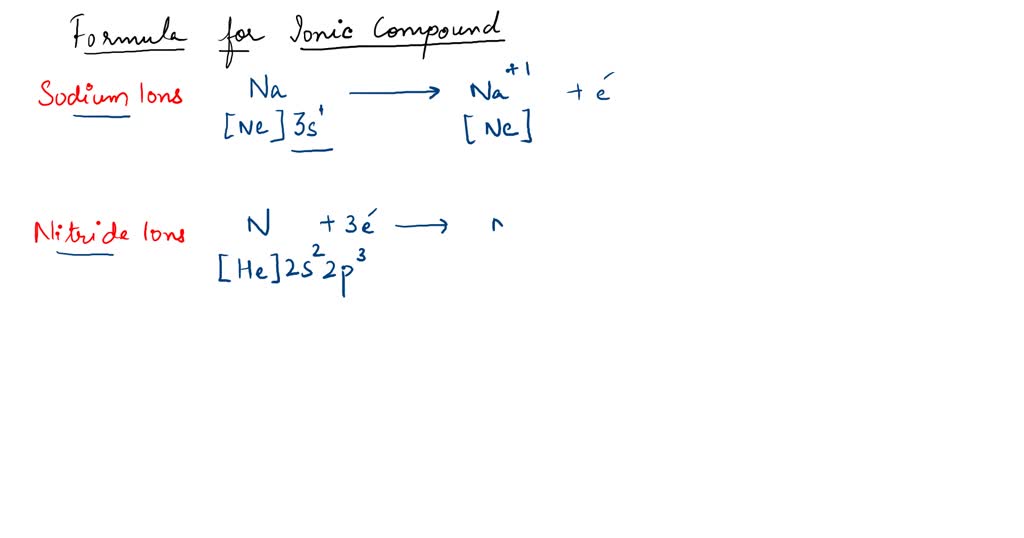 SOLVED: What is the formula for the ionic compound containing sodium ...