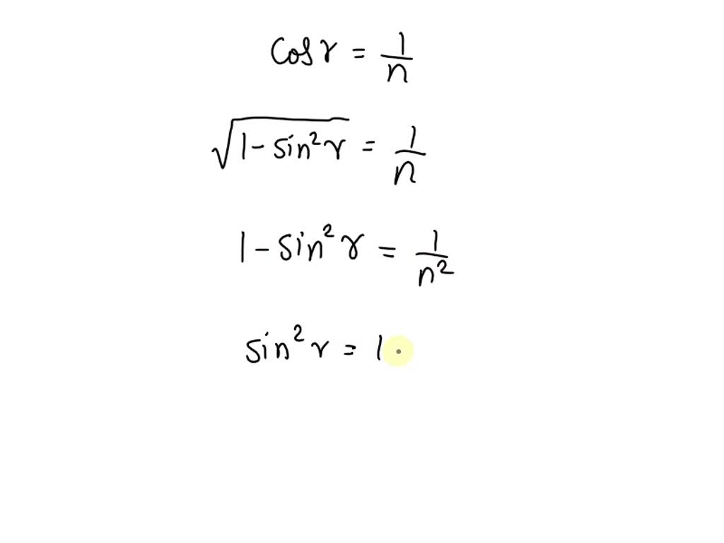 SOLVED: Text: A clear plastic paperweight with an unknown index of ...