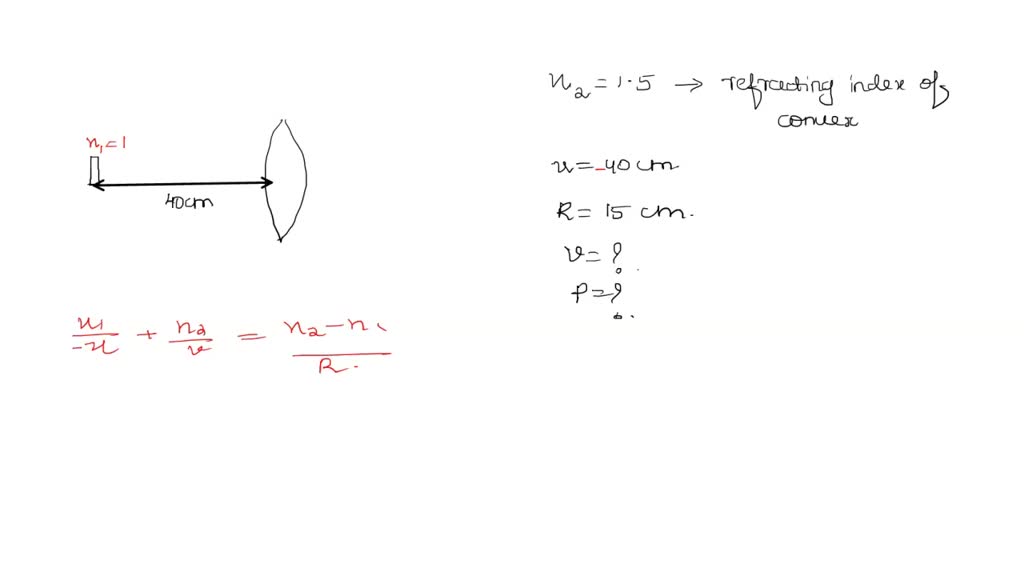 Solved A Small Point Object Is Placed In Air At A Distance 40cm From The Convex Spherical