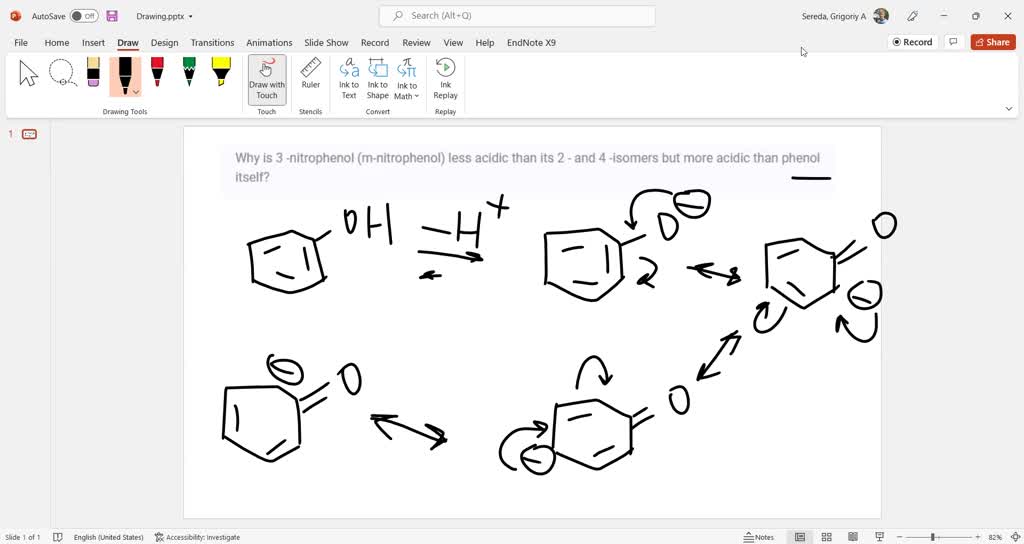 SOLVED: Why is 3-nitrophenol ( m -nitrophenol) less acidic than its 2 - and 4 -isomers but more ...