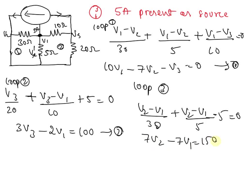 SOLVED: 5. Use the principle of superposition to find the voltage across the 5 resistor in the ...